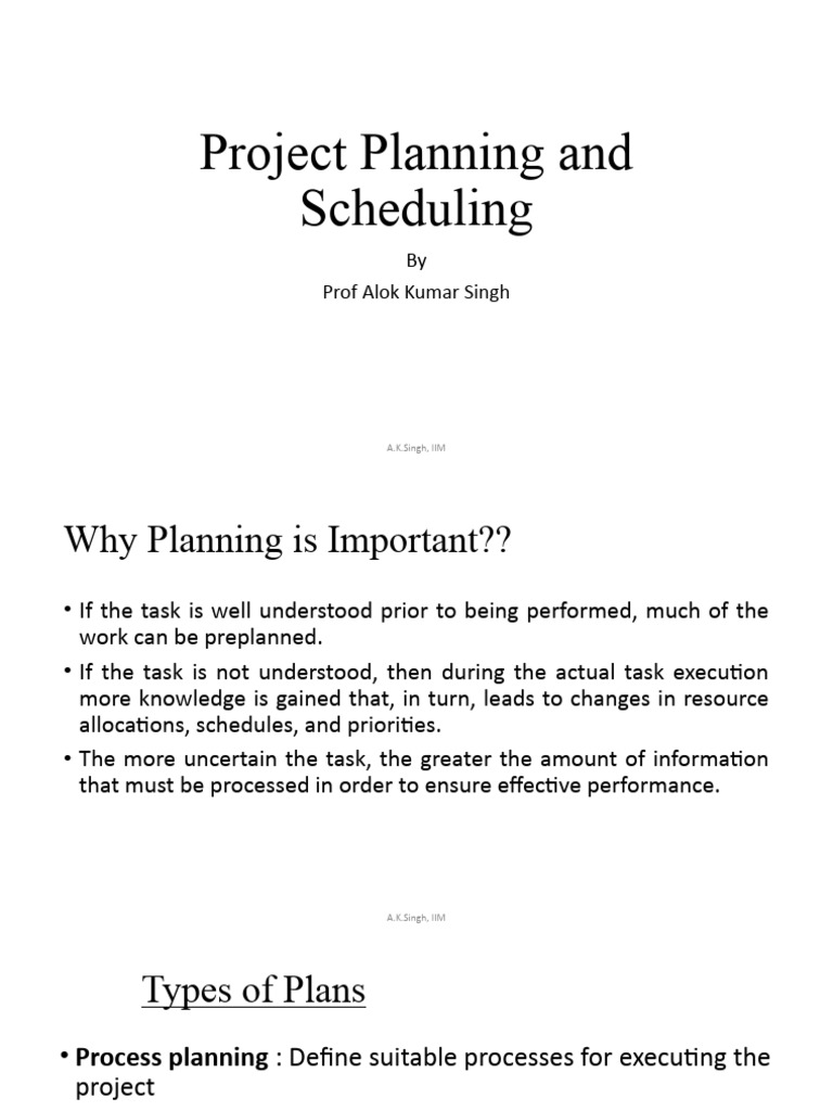 Session 6, 7 & 8, 9 Project Planning & Scheduling | PDF | Standard ...