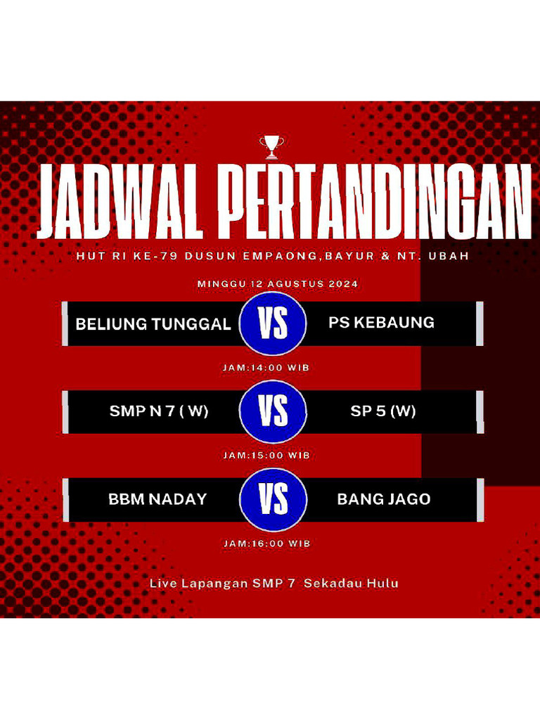 Jadwal Tanding | PDF