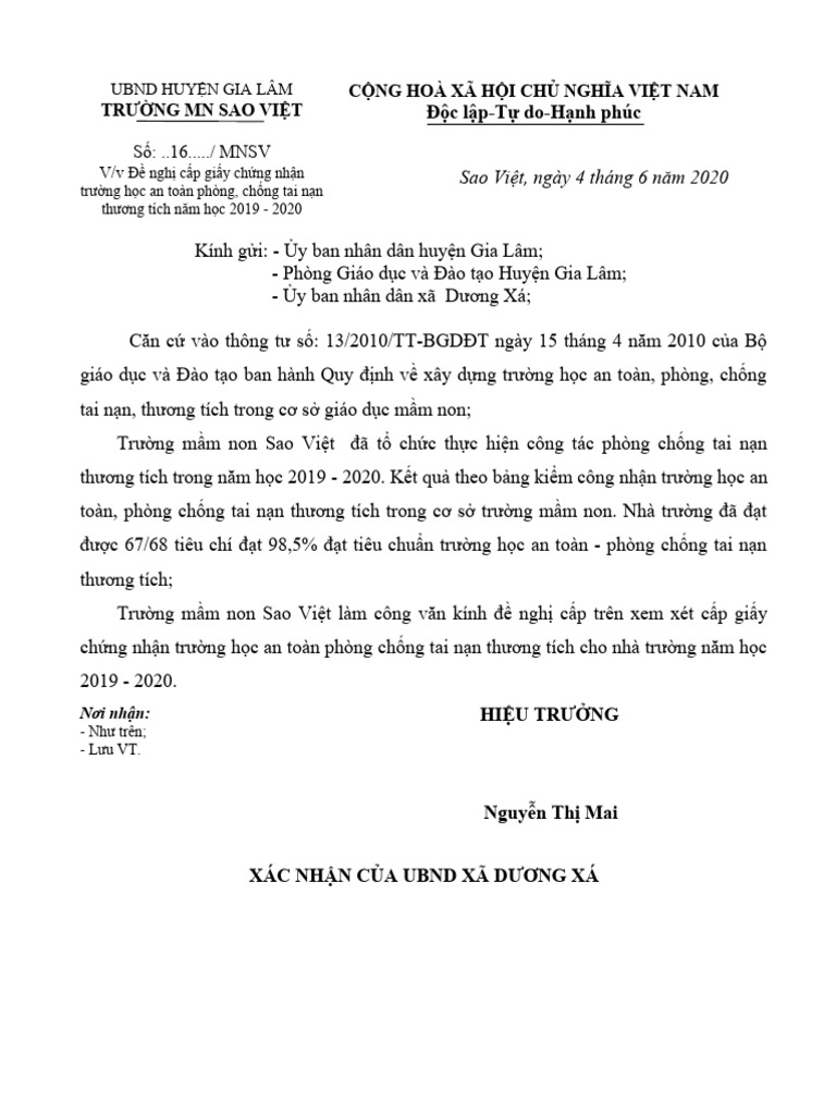 Cong Van Xet Cong Nhan Truong Hoc An Toan Phong Chong Tai Nan Thuong ...