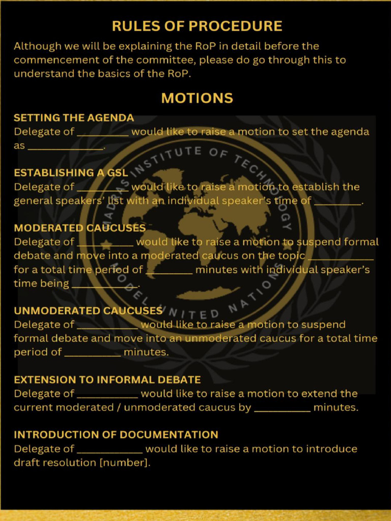 Rules of Procedure | PDF