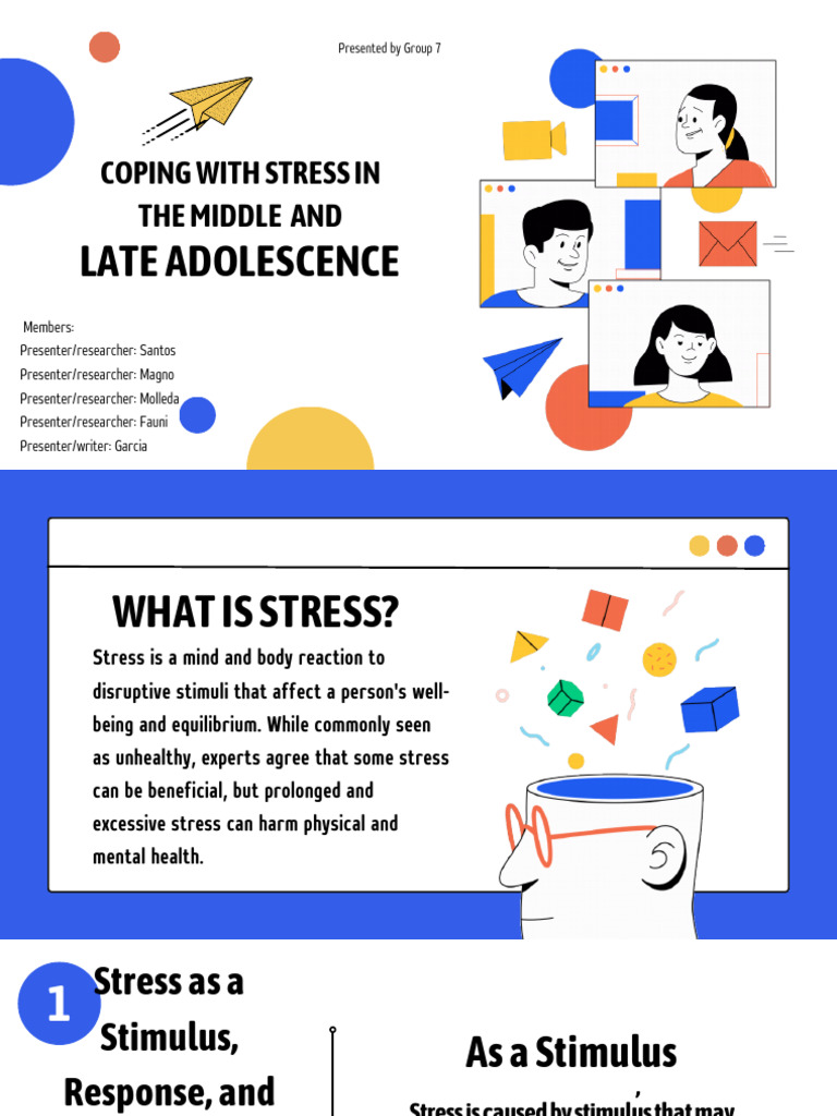 Coping With Stress In The Middle And Late Adolescence Pdf Stress