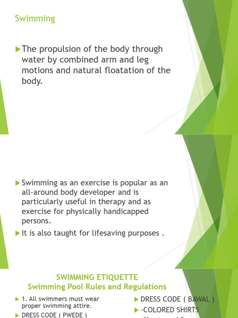 Swimming | PDF | Swimming (Sport) | Swimming