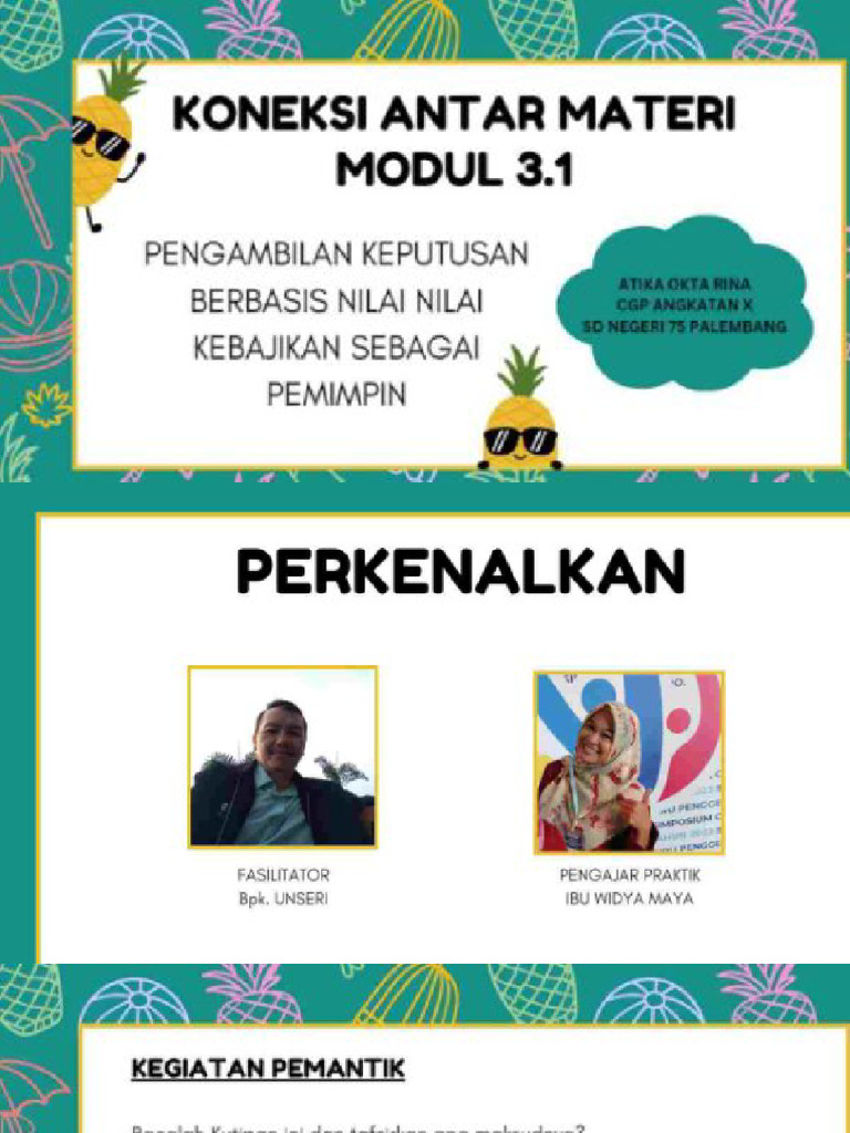 Koneksi Antar Materi Modul 3.1 - Atika Okta Rina | PDF