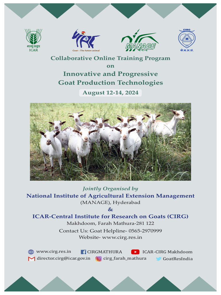 Manage Invitation Brochure | PDF | Agriculture | Goat