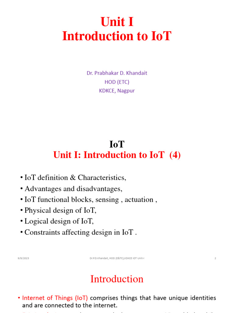 Etc 6TH Iot U-I | PDF | Internet Protocols | Transmission Control Protocol