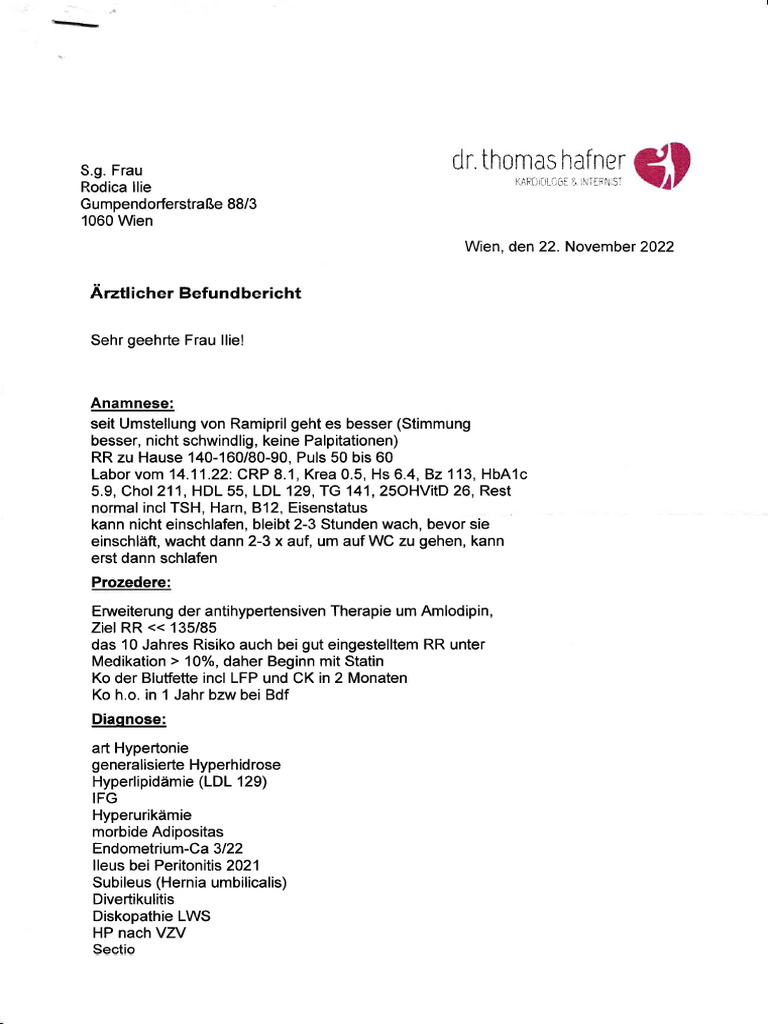 A?Rztlicher Befundbericht | PDF