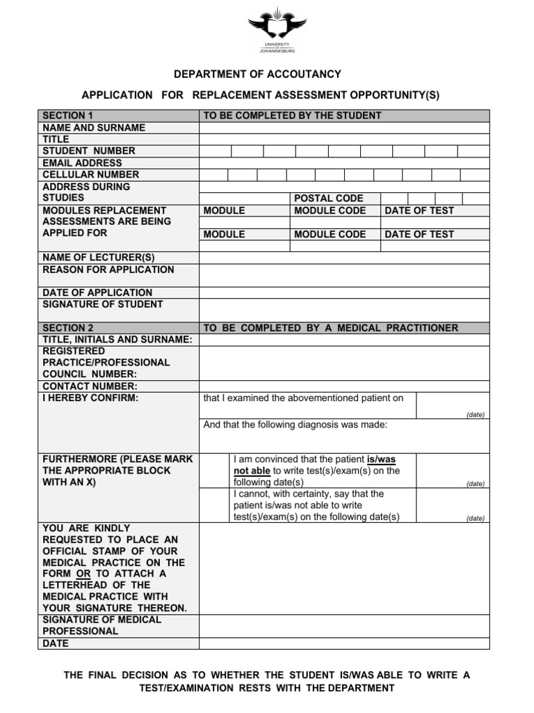 Application For Supplementary Assessment Update 21 - 09 - 2022 | PDF