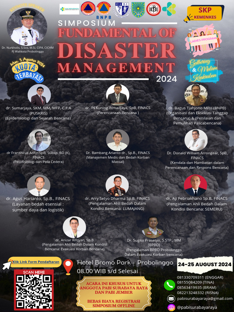 First Announcement Fundamental of Disaster Management Offline 2024-1 | PDF