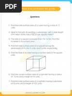 Surface Area of Cube - Formula, TSA of Cube, LSA (CSA) of Cube | PDF ...