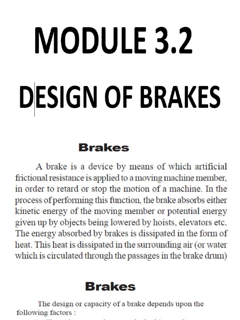Mod 3 Brakes Part 1 Pdf