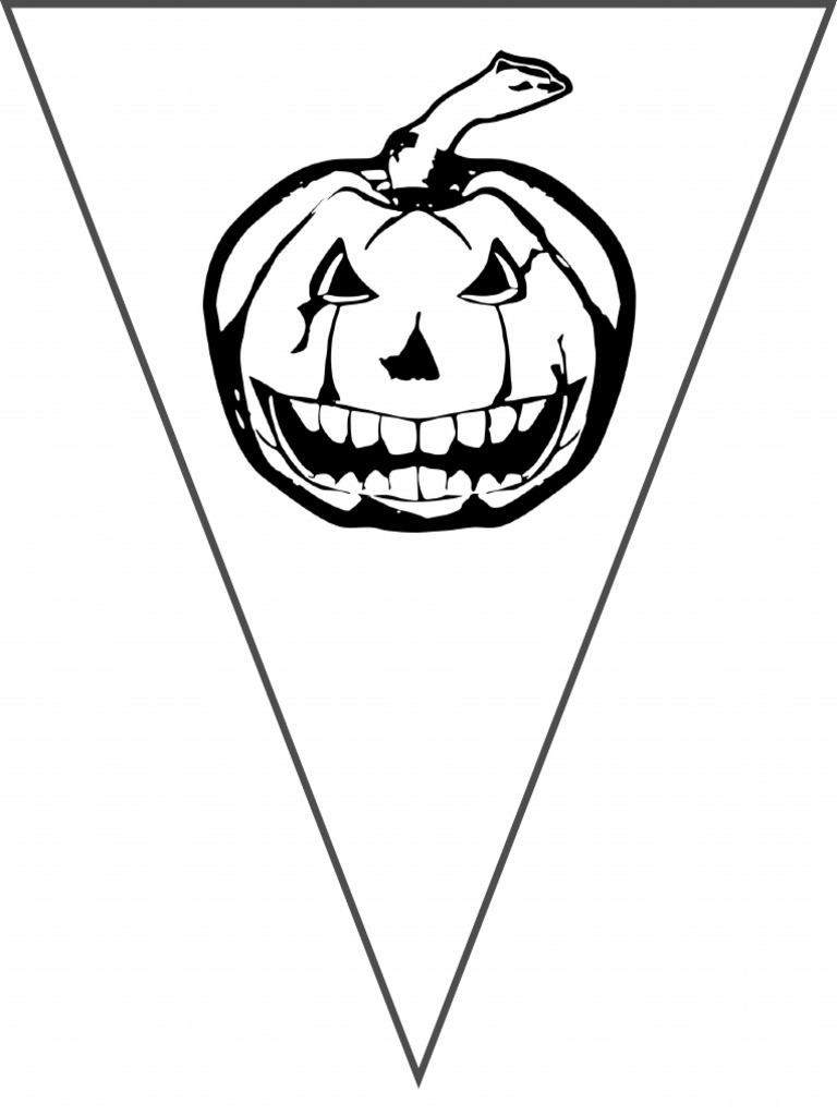 Bandierine Halloween Da Colorare e Stampare 1 | PDF
