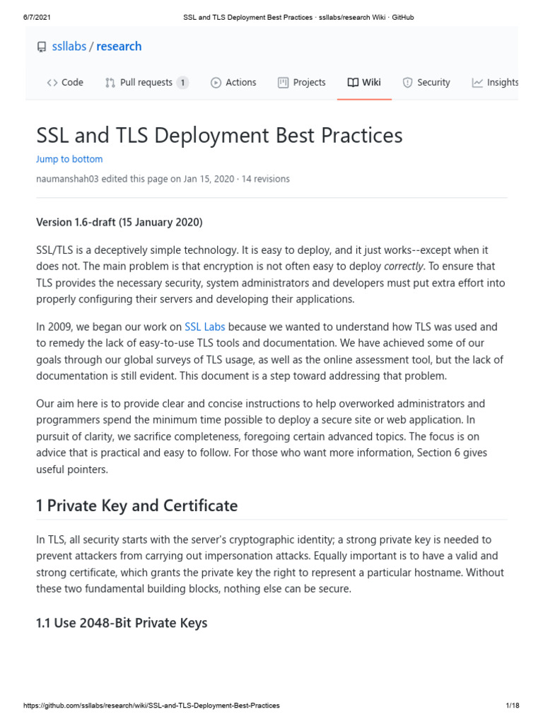 Ssl And Tls Deployment Best Practices Ssllabs Research Wiki Github 1378