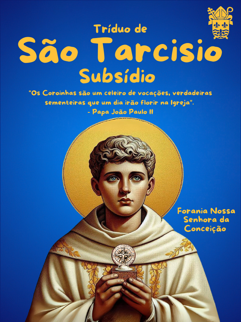 Tríduo em Honra a São Tarcísio | PDF | Eucaristia | Oração