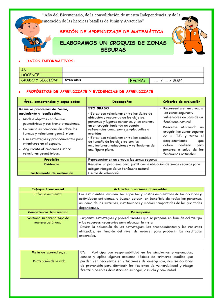 Ses-Lun-Mat-Elaboramos Un Croquis de Zonas Seguras-Jezabel Camargo ...