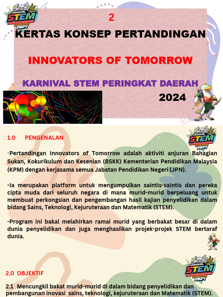 INNOVATORS OF TOMORROW DAERAH - Edit 1 2024 | PDF