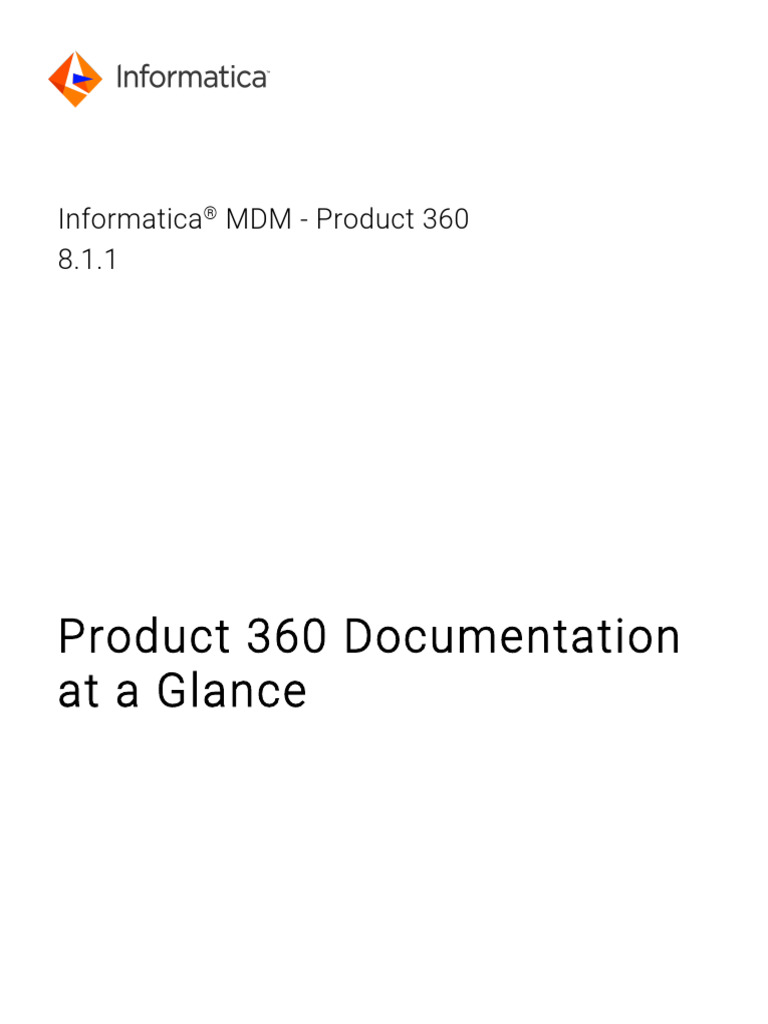 P360 811 Product360DocumentationAtAGlance en | PDF | Implementation ...