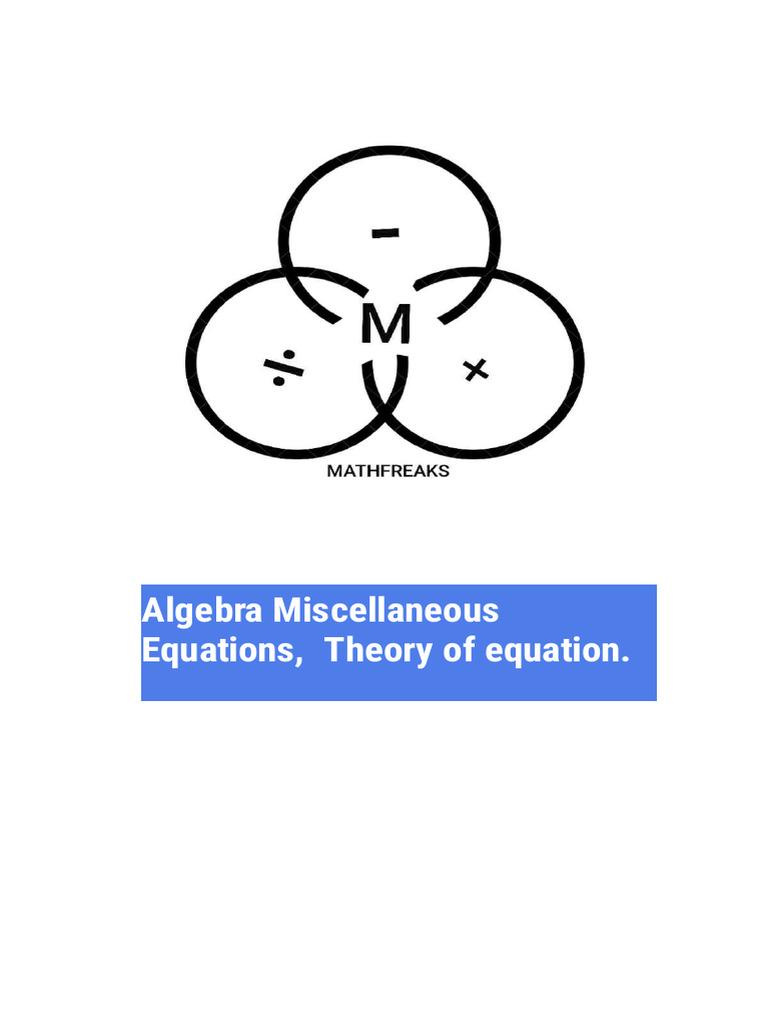 Miscellaneous Equations Compressed | PDF