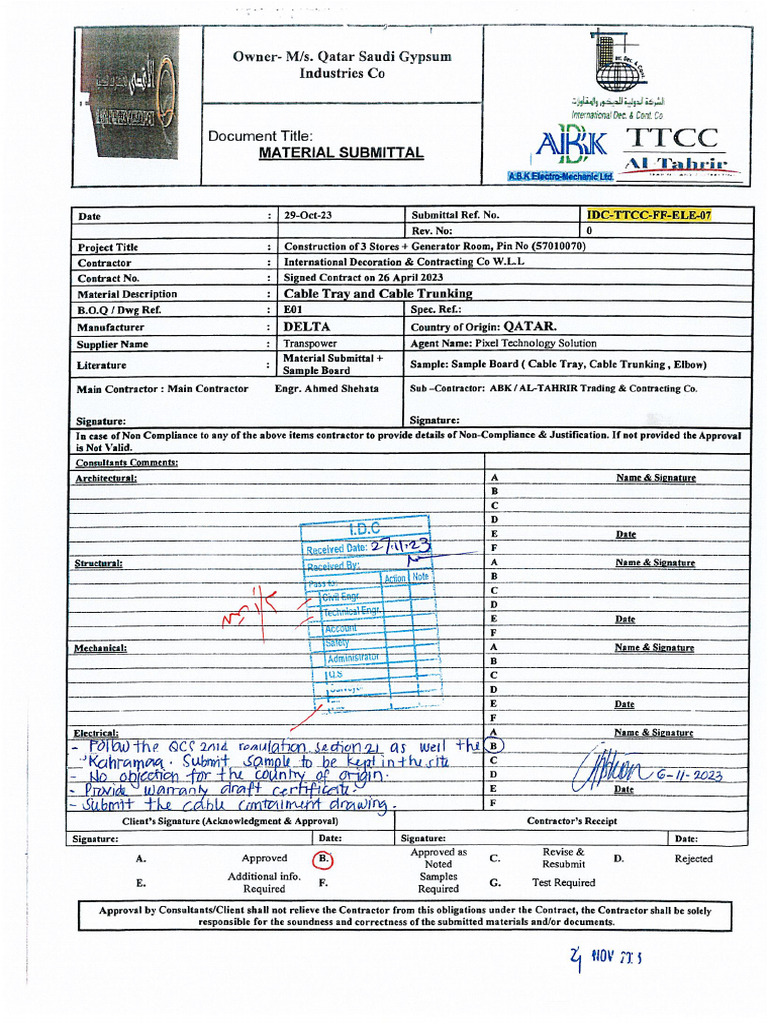 7 AAN - FF- Cable tray and cable truncking | PDF