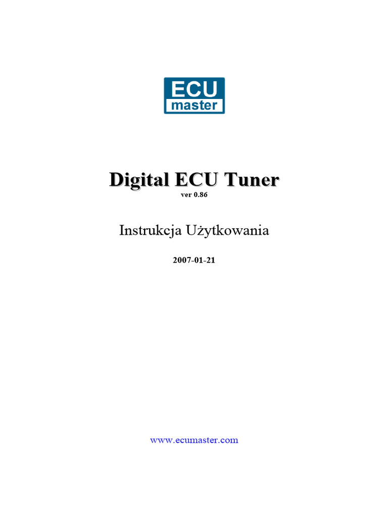 Digital ECU Tuner - Manual | PDF