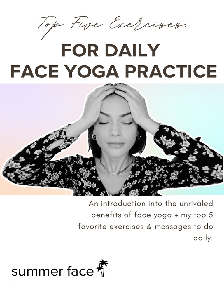 Daily Face Yoga Routine Guide | PDF | Hand | Lip