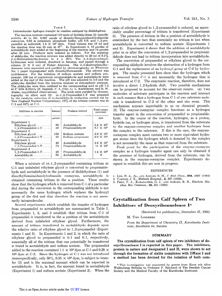Intermolecular Hydrogen Transfer Study | PDF | Protein Purification ...