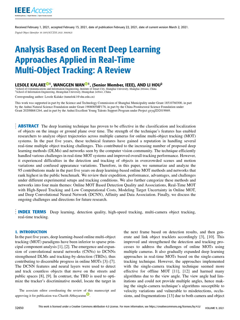 Analysis Based On Recent Deep Learning Approaches Applied in Real-Time Multi-Object Tracking A ...