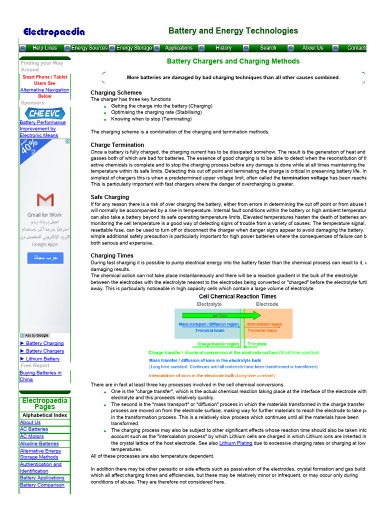 Battery Chargers And Charging Methods Pdf Battery Charger Usb