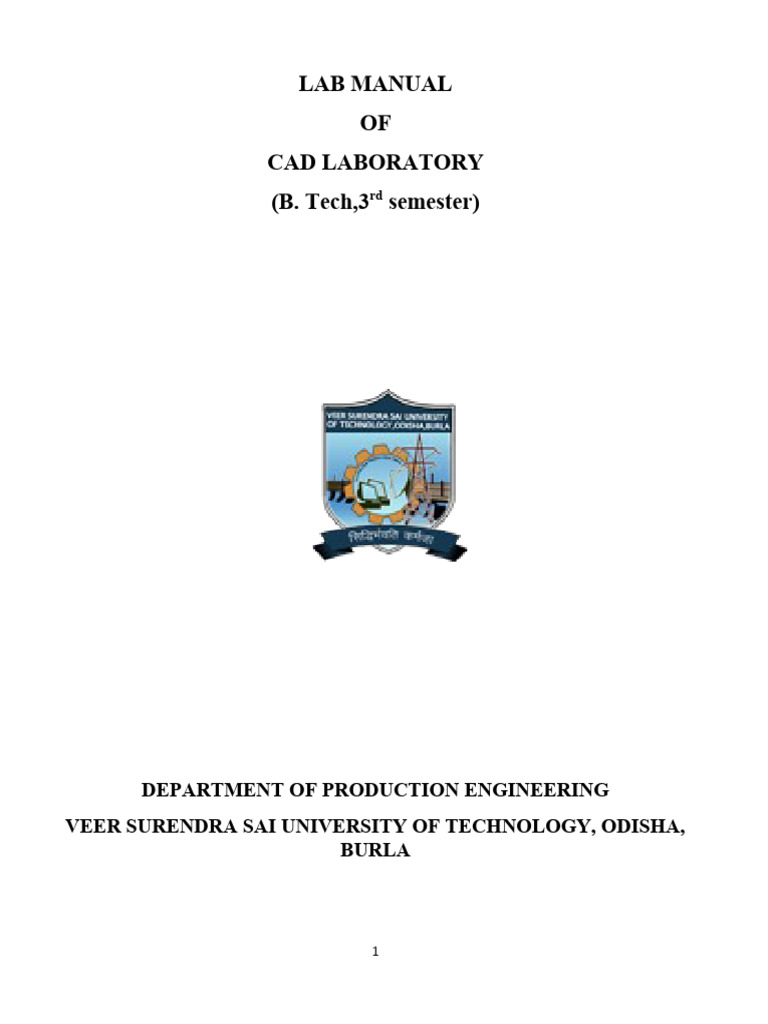 Cad Manual 3rd Seme | PDF | Computer Aided Design | Technical Drawing