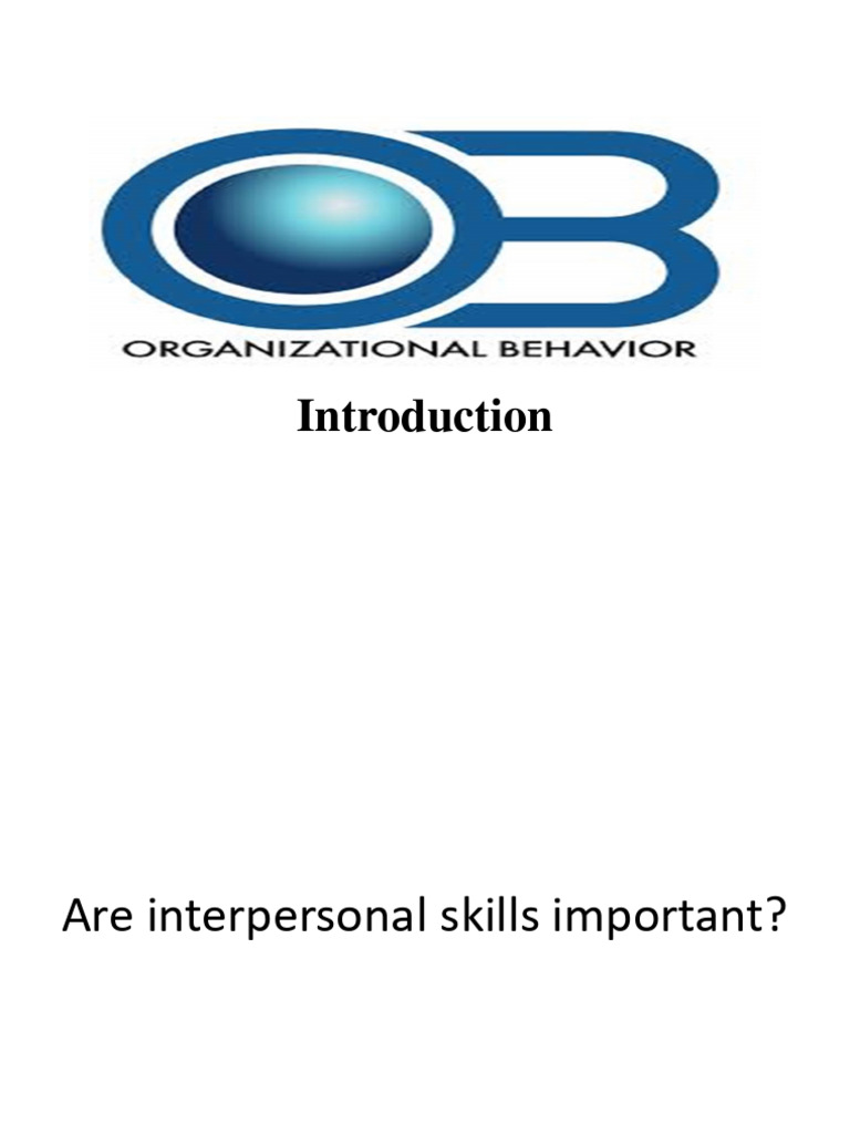 1 Ob | PDF | Behavior | Psychology