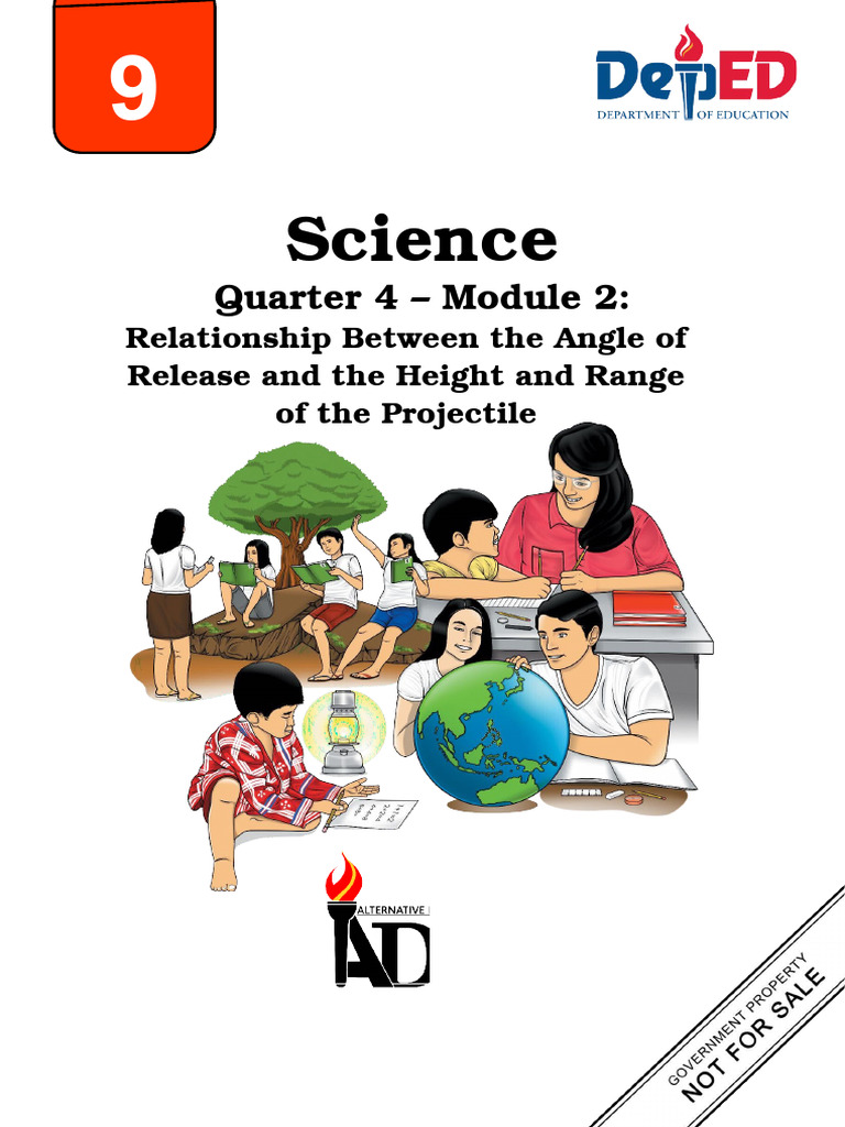 SCIENCE9 Q4 Mod1 2 Relationshipbetweenprojectileangle-1-1 | PDF | Projectiles | Mechanics