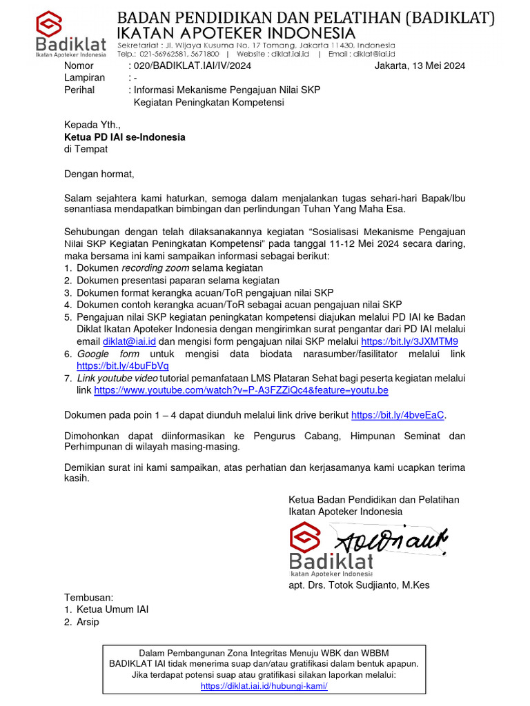 020-BADIKLAT - IAI-IV-2024-Informasi Mekanisme Pengajuan Nilai SKP ...
