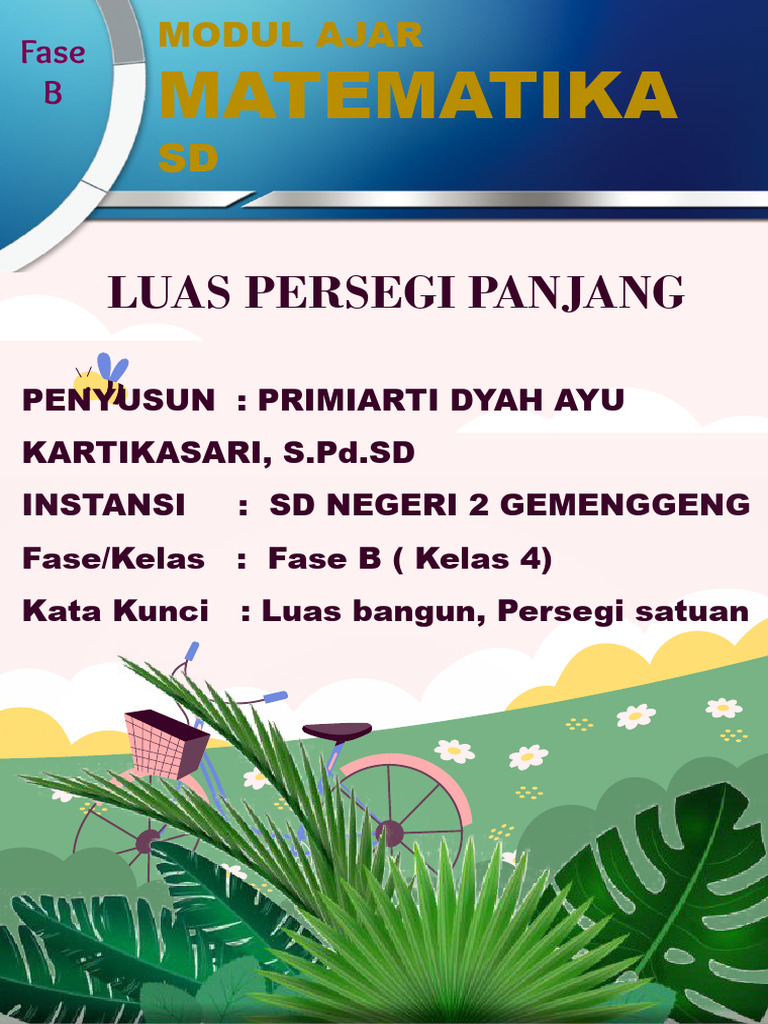 Modul Ajar Matematika Luas 2 | PDF