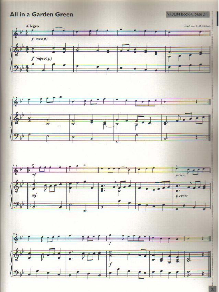 Essential String Method Sheila Nelson Violin Viola Piano Book 3 and 4 (Part 1) | PDF