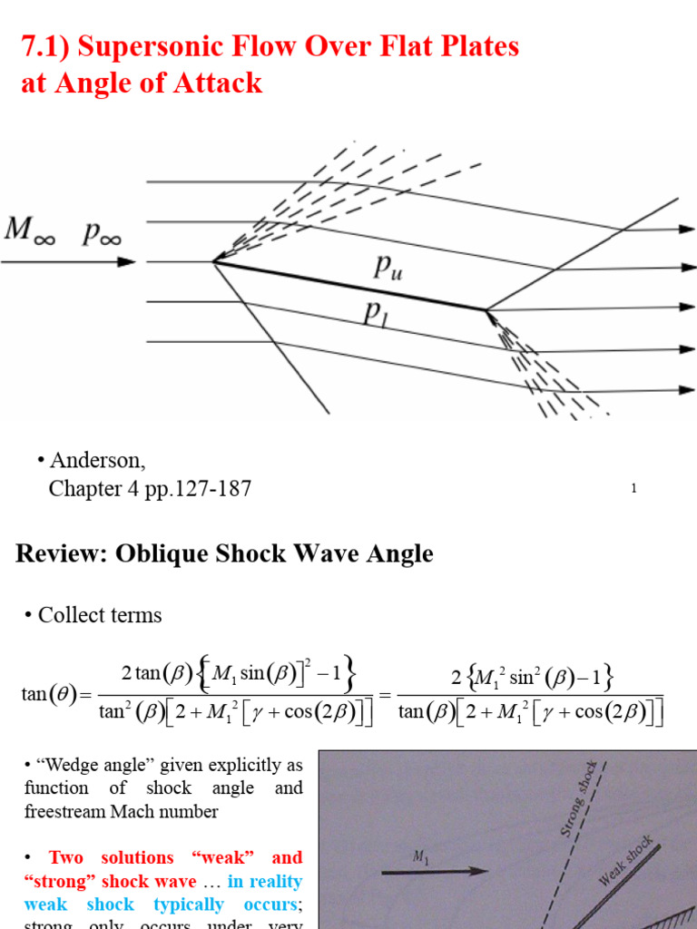 Lec Note 07 | PDF | Drag (Physics) | Shock Wave