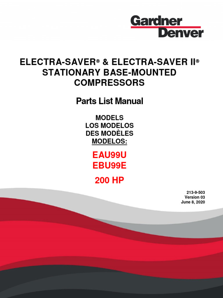 Gardner Denver Compressor Parts Manual | PDF | Mechanical Engineering ...