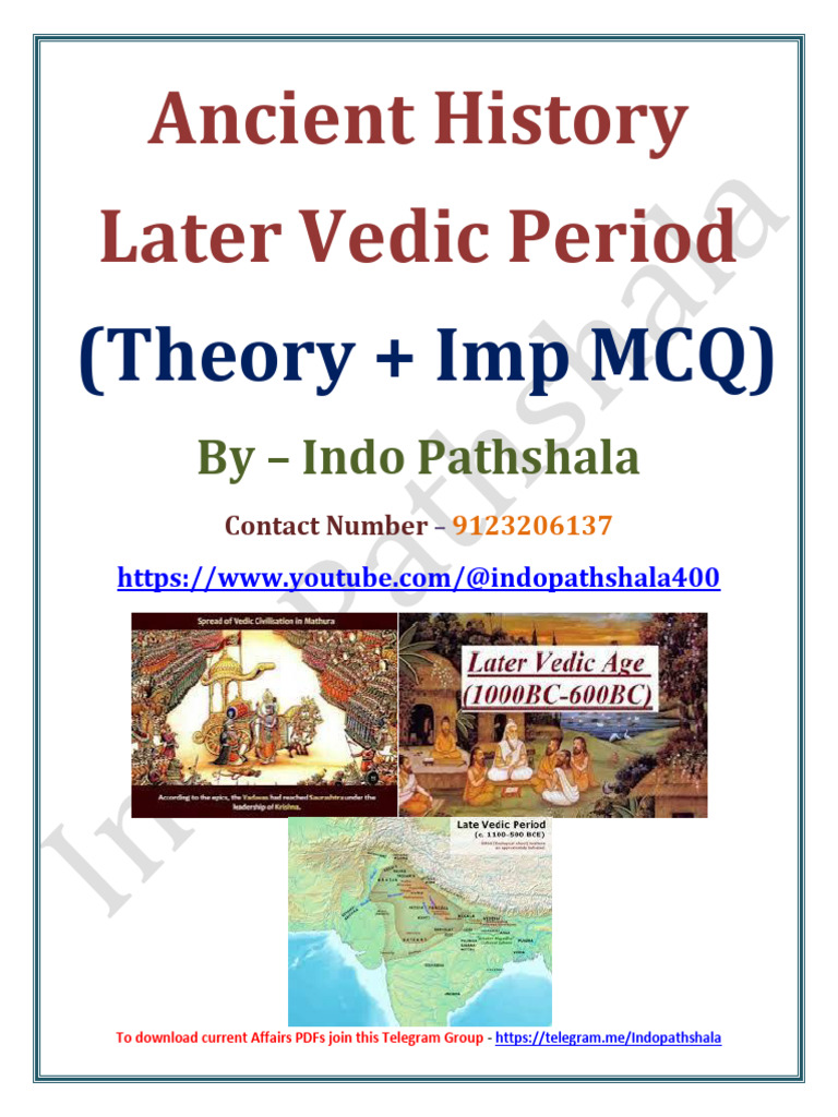 Later Vedic Period Impp | PDF | Vedas