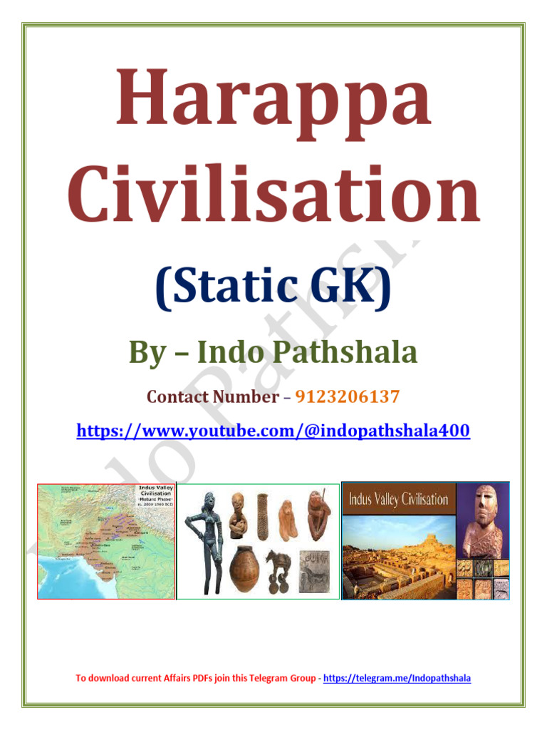 Harappa Civilisation Important | PDF