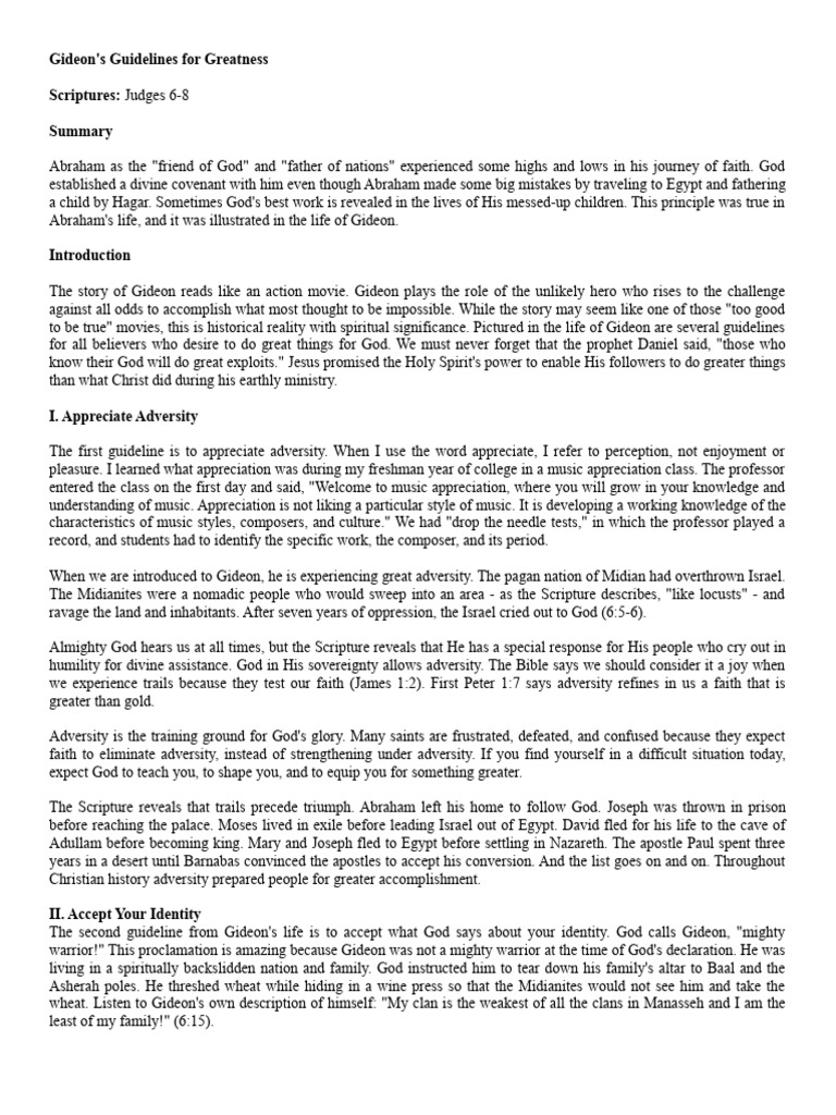 Gideon ENG | PDF
