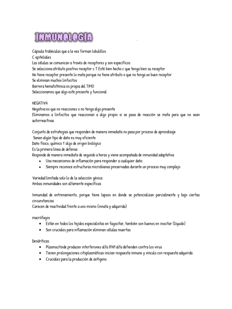 Inmuno | PDF | Inflamación | Sistema inmune