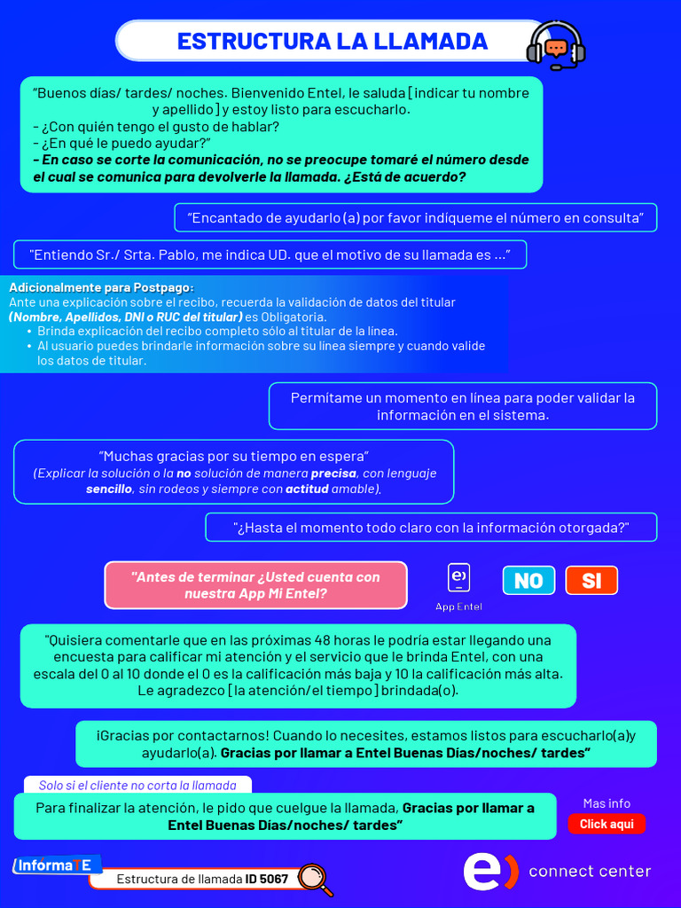 Estructura de Llamada InformaTe 052024 | PDF