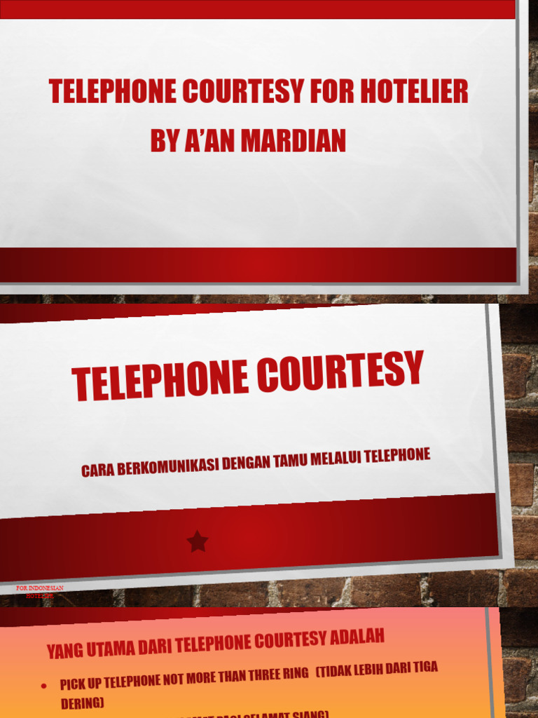 10.telephone Courtasy | PDF