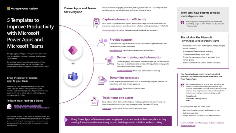 5 Templates To Improve Productivity With Microsoft Power Apps and ...