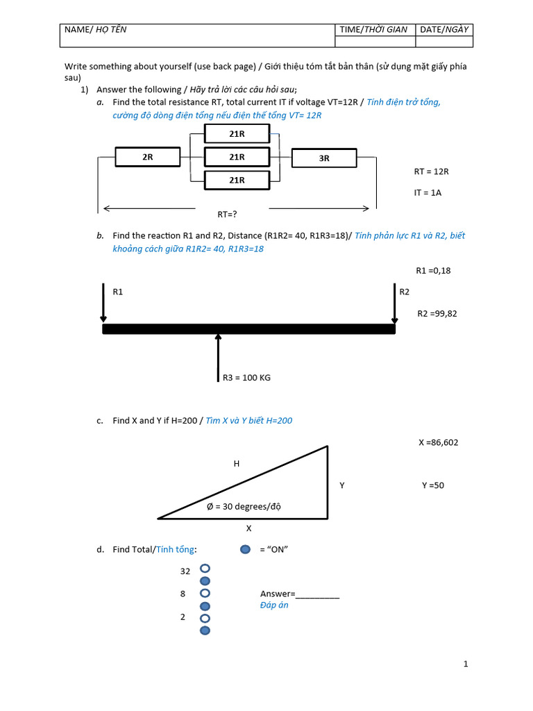 Test Form Engineering Ver 2 (E-V) | PDF