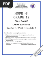 LESSON 4 Folk Dance Lapay Bantigue | PDF | Dances | Traditions