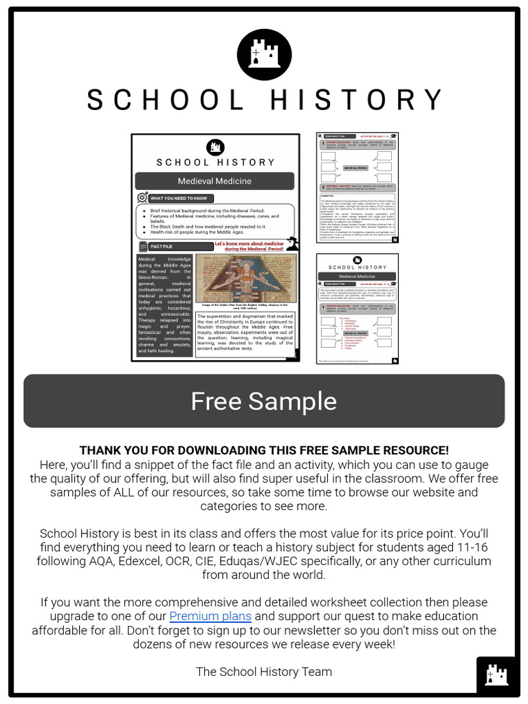 Medieval Medicine Resource Sample | PDF