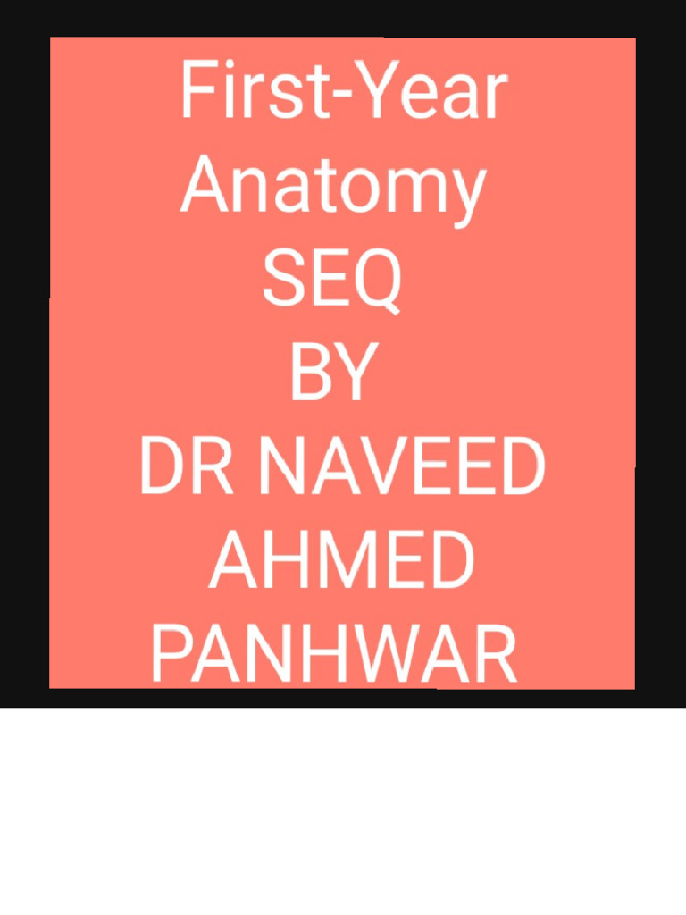 Anatomy SEQs-1st Year CMC | PDF | Rice | Spanish Cuisine