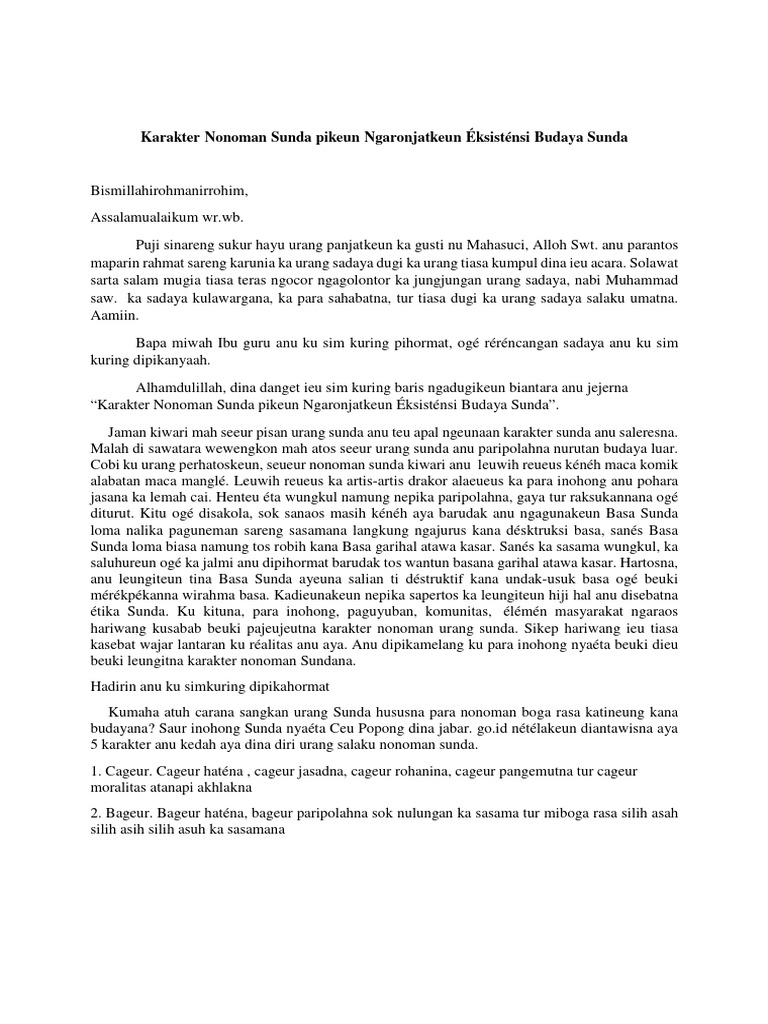 Teks Biantara 1 | PDF