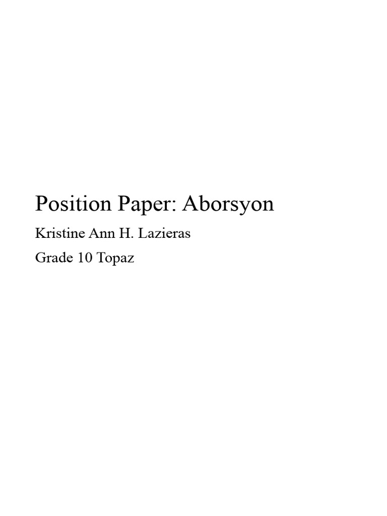 Aborsyon | PDF