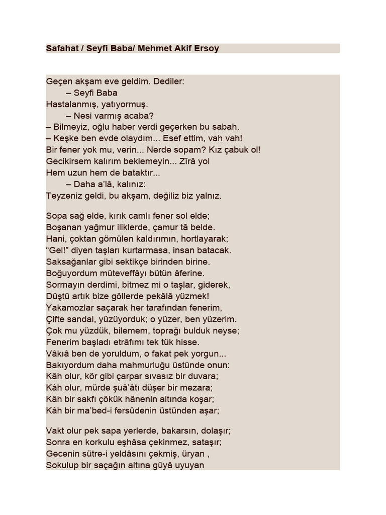 Seyfi Baba | PDF