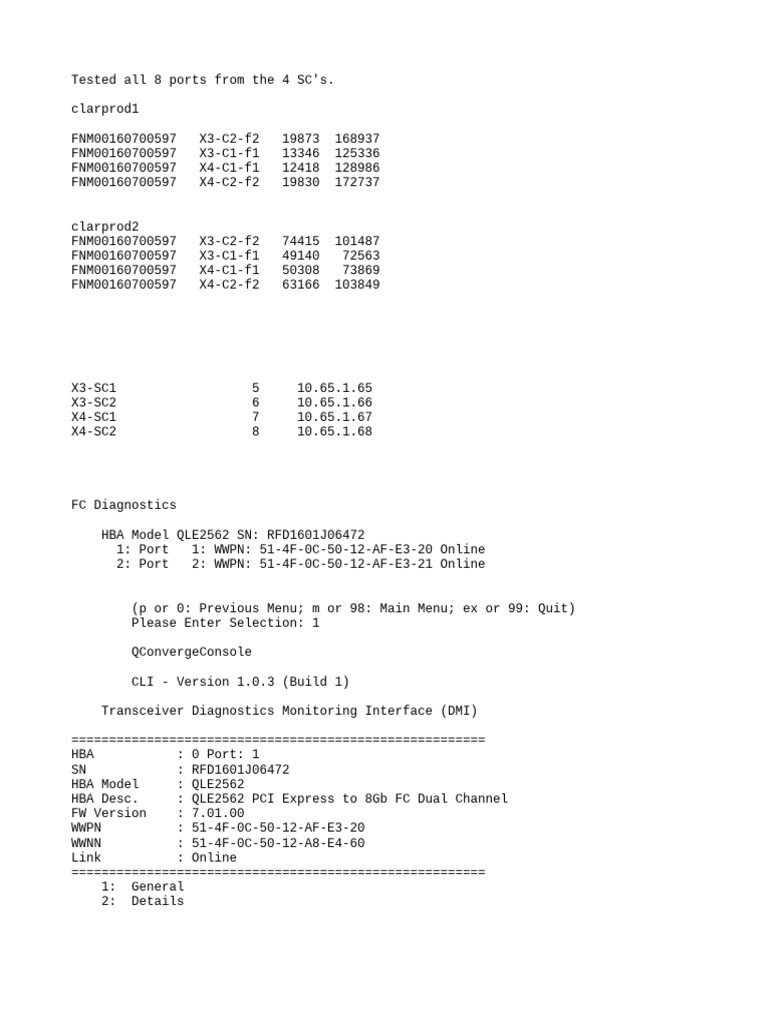 FC Ports Tested | PDF | Computer Hardware | Electronics